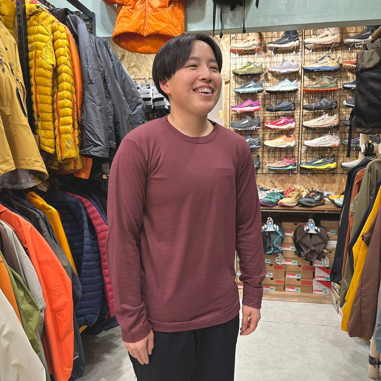 ALL ELEVATION L/S SHIRTS W's（メリノウール×ポリエステル）【STATIC】 – SANKAKU STAND