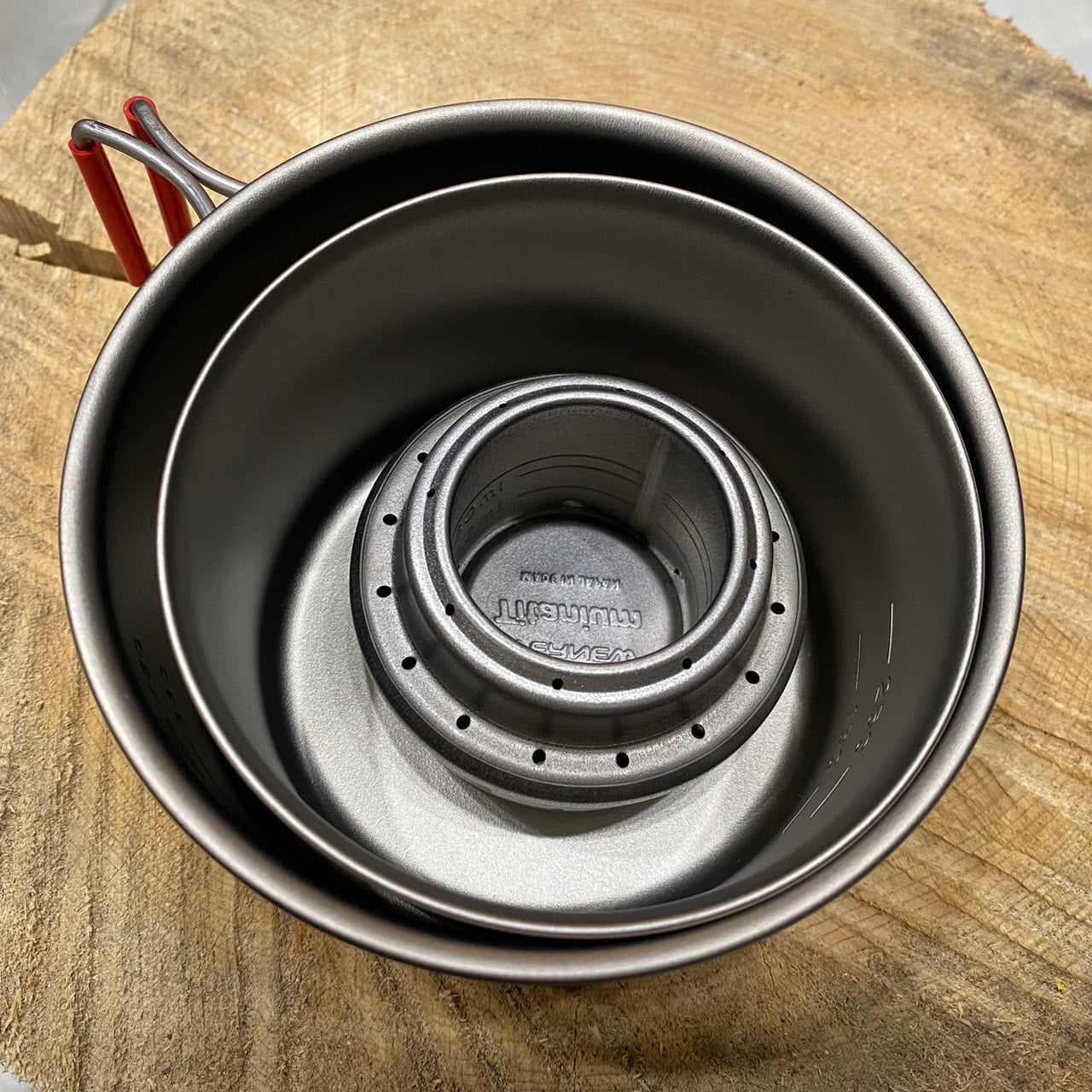 Ti SOLO pot NH（ハンドル無/チタン/550ml）【EVERNEW】★販売店舗限定モデル – SANKAKU STAND